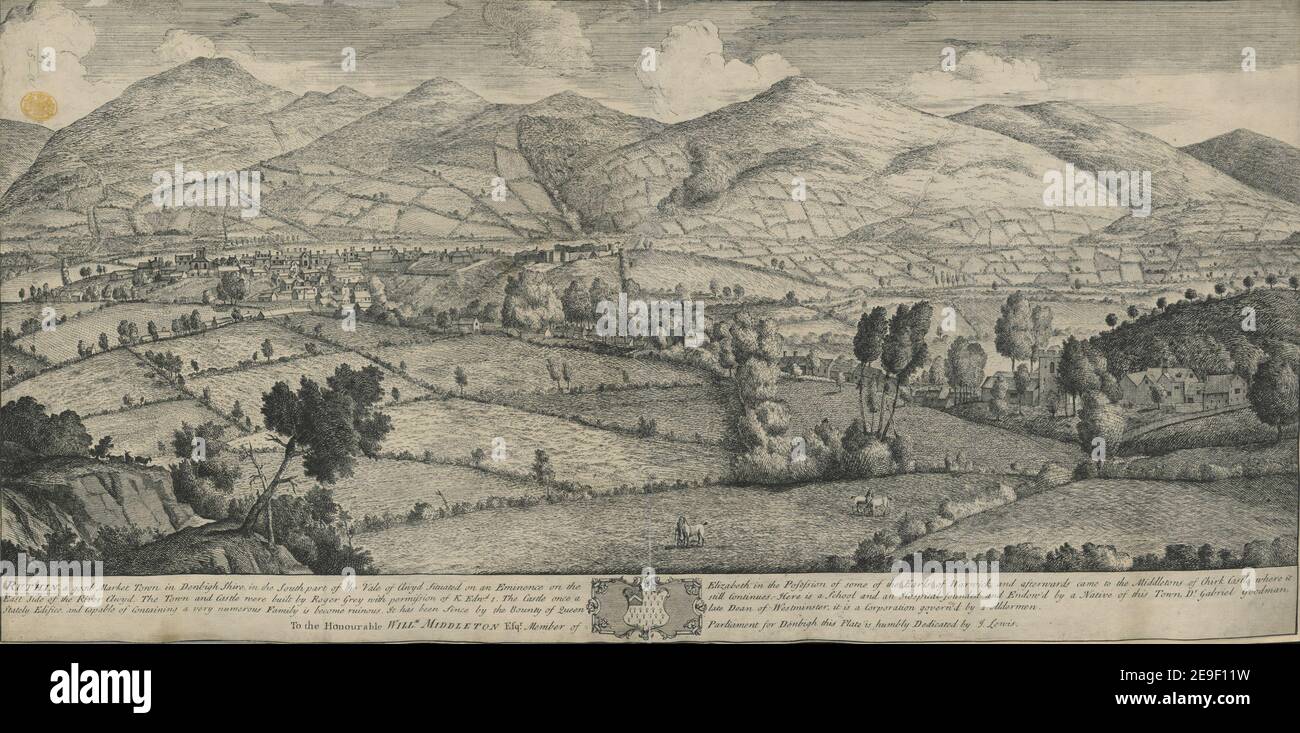 Ruthin town map hi-res stock photography and images - Alamy