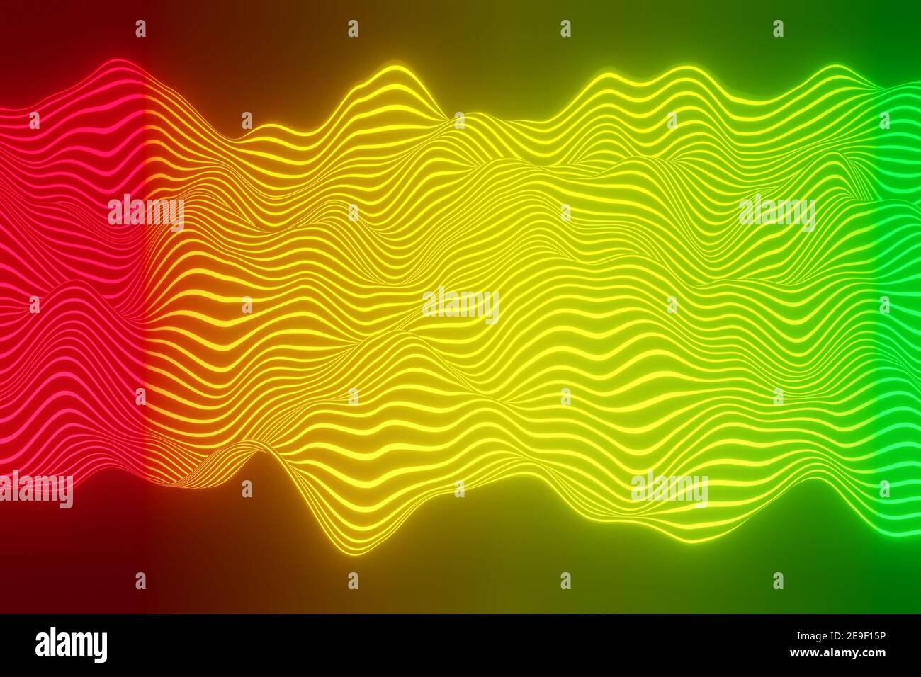 Abstract background design with wavy neon lights Stock Photo - Alamy