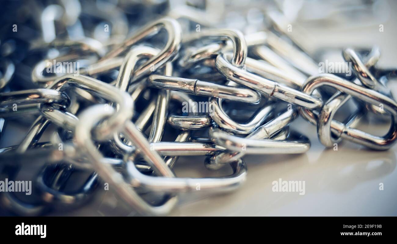 Chrome steel chain fence hi-res stock photography and images - Alamy