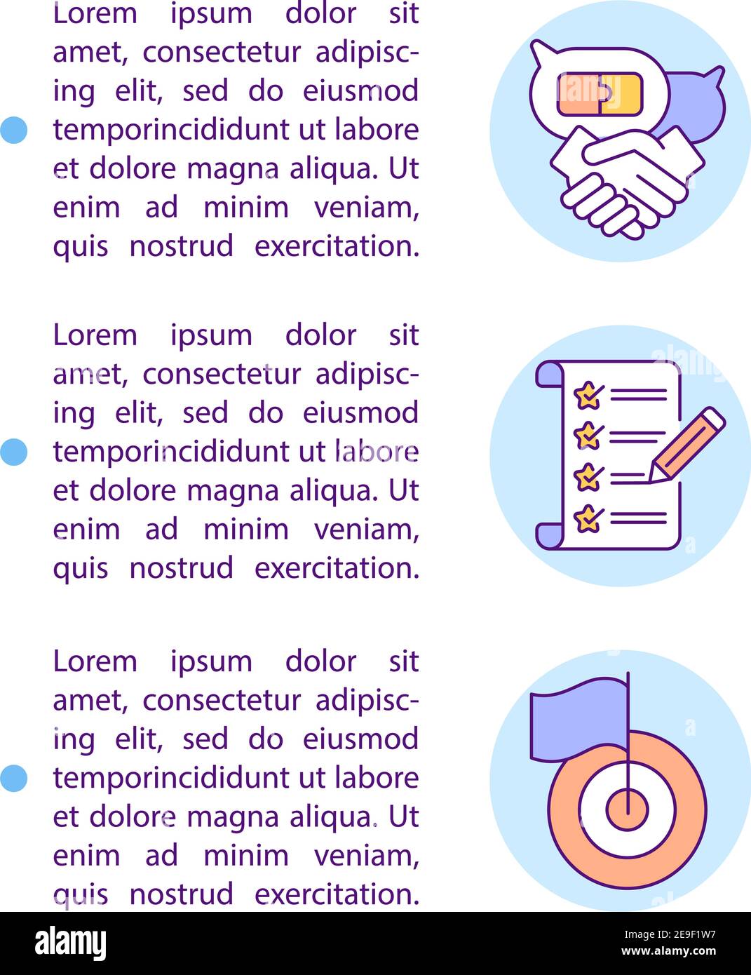 Take into account wishes of consumer concept icon with text Stock ...