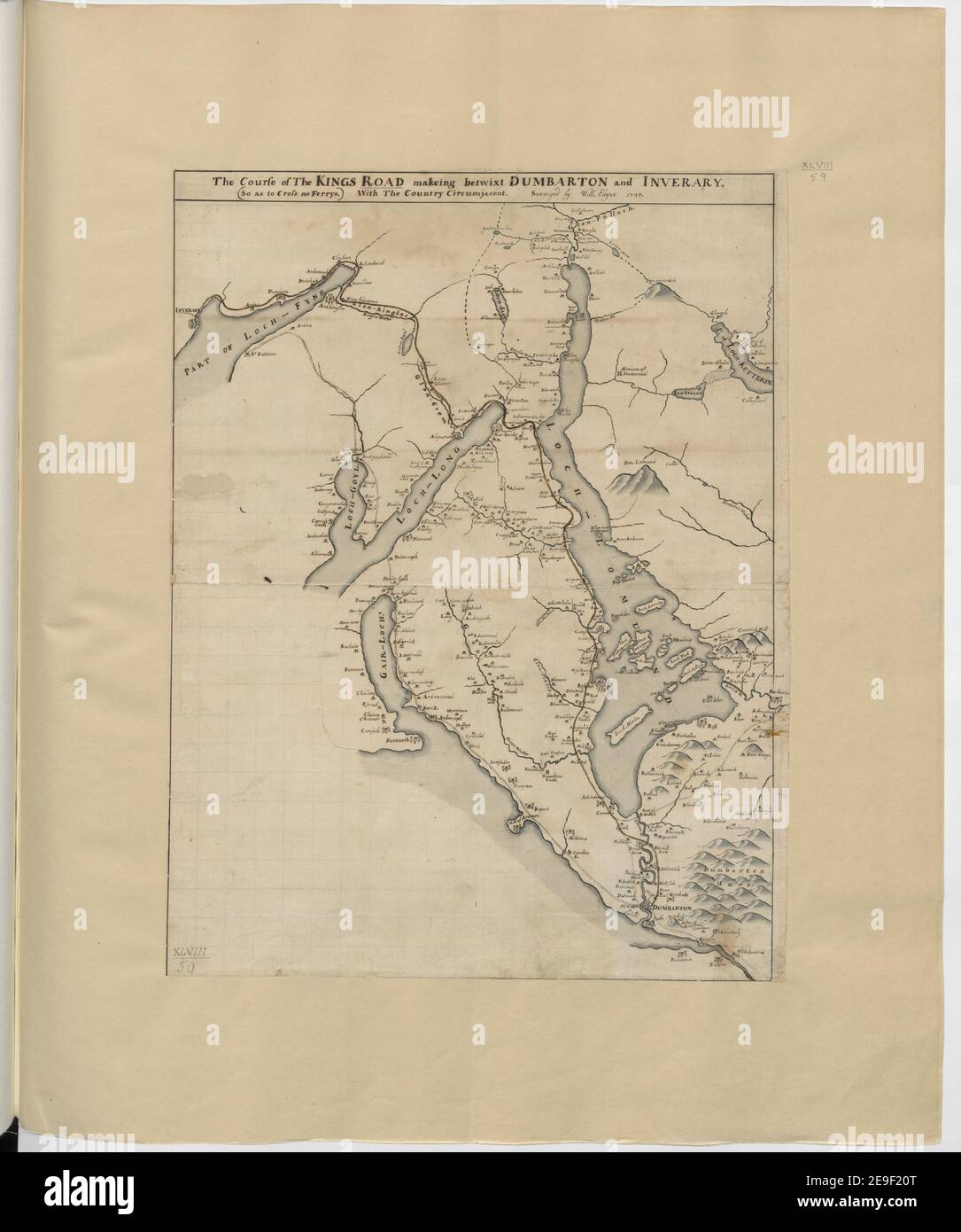 Map of dumbarton hi-res stock photography and images - Alamy