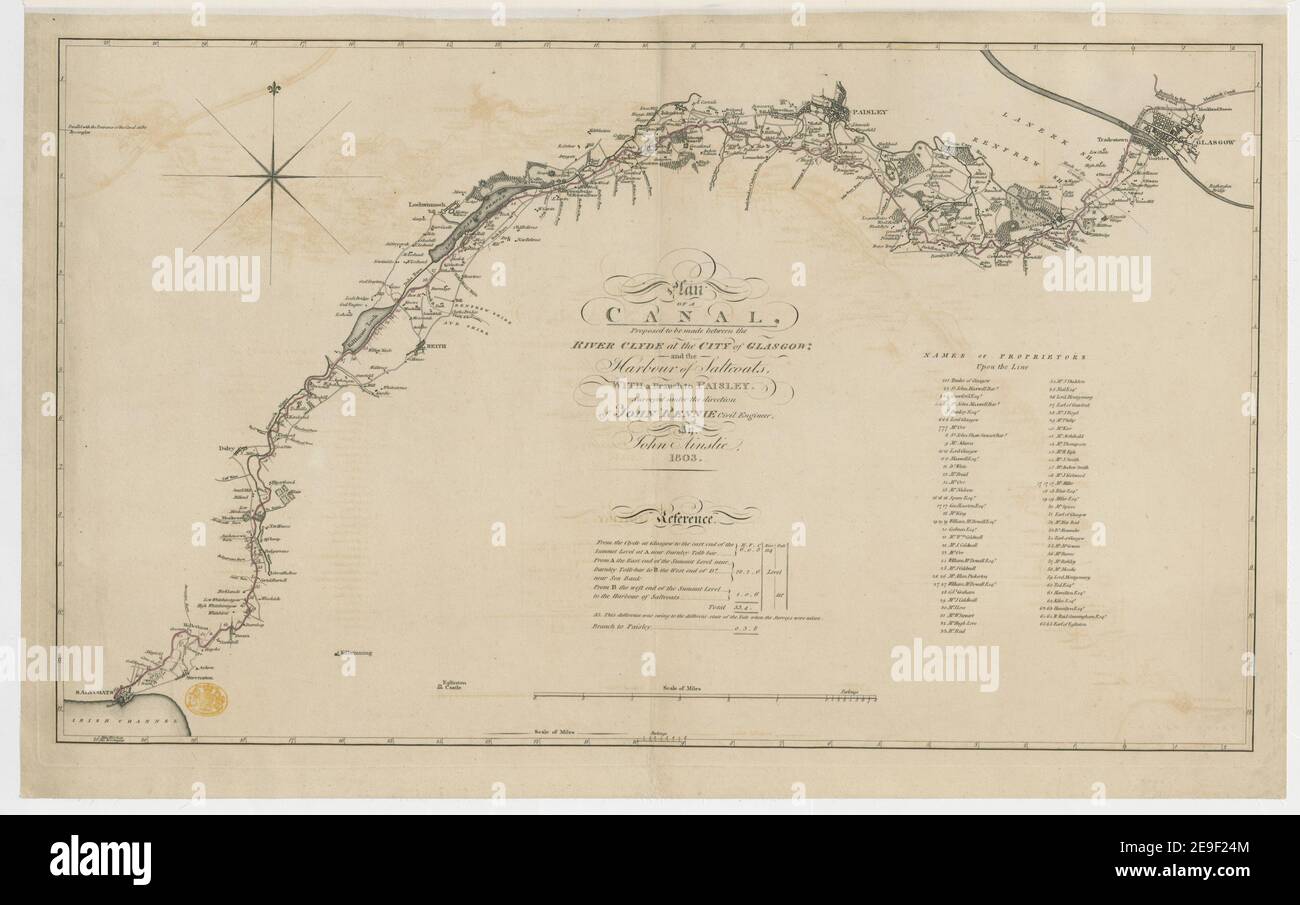 Map of saltcoats hi-res stock photography and images - Alamy