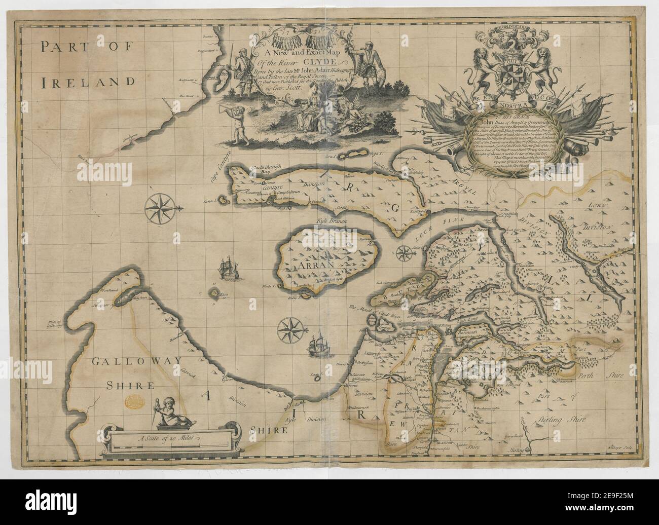 Clyde map hi-res stock photography and images - Alamy