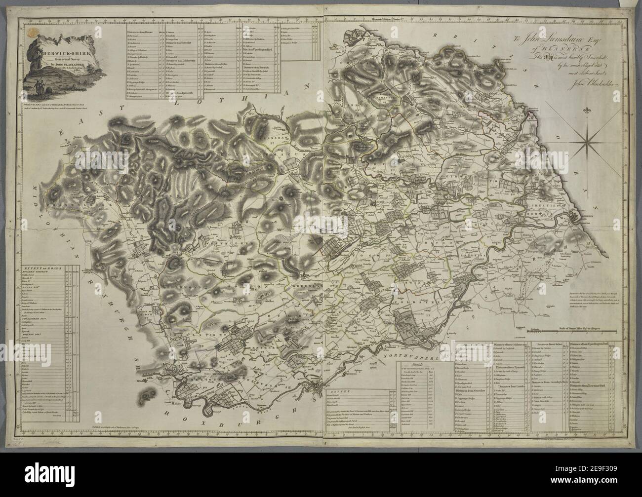 Berwick map hi-res stock photography and images - Alamy