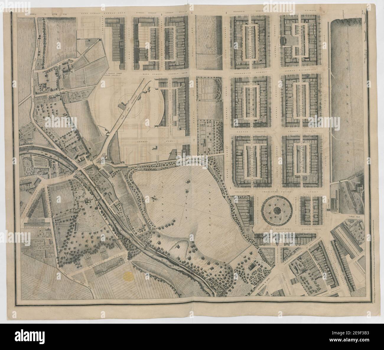 Map of new town edinburgh hi-res stock photography and images - Alamy
