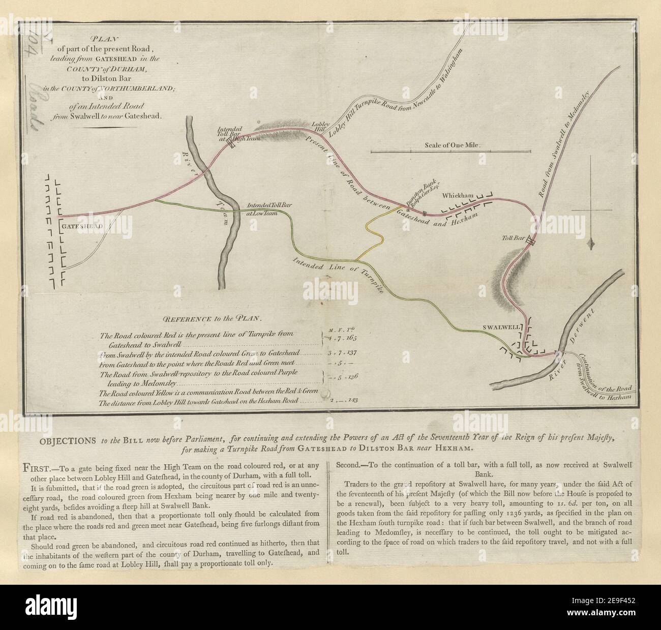 County durham map hi-res stock photography and images - Alamy