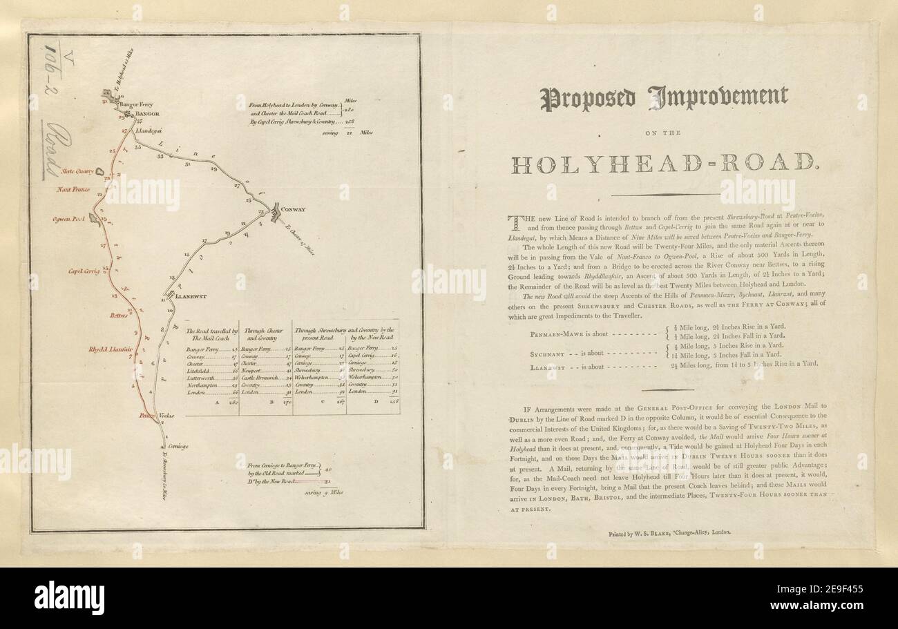Map of holyhead hi-res stock photography and images - Alamy