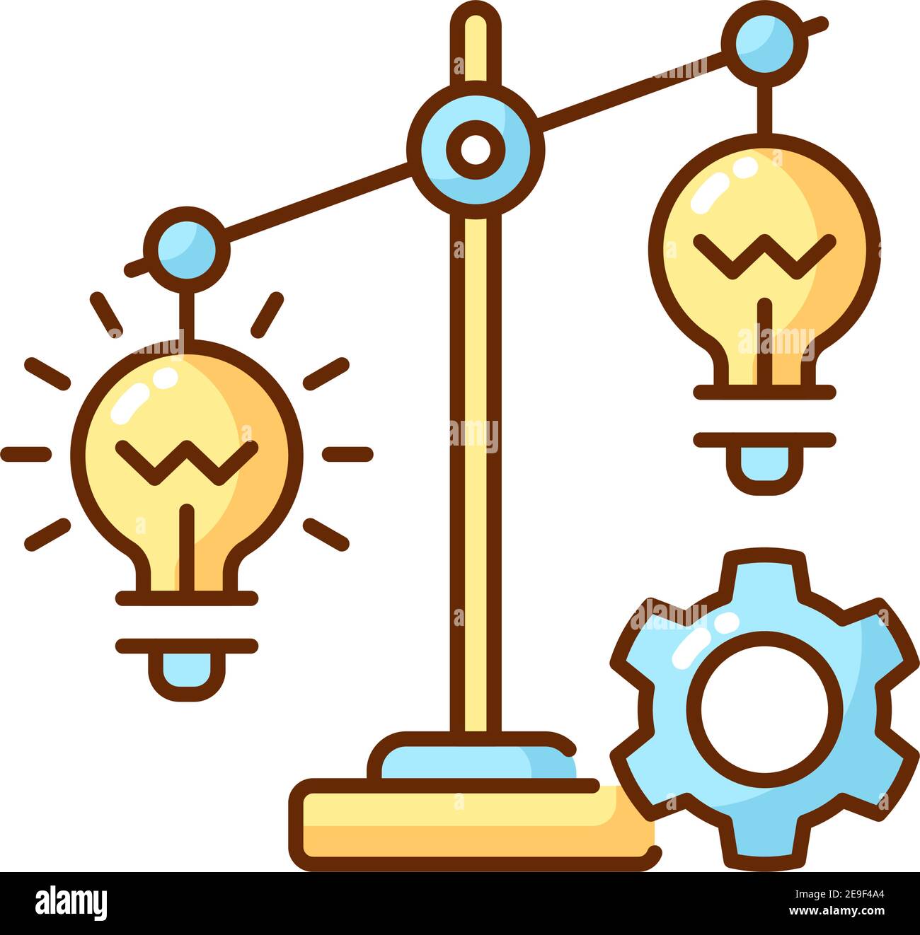 Idea prioritization RGB color icon Stock Vector Image & Art - Alamy