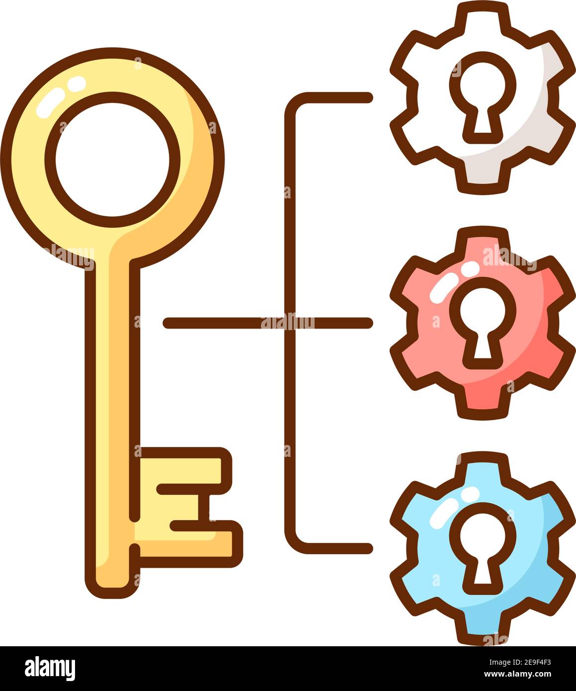 Breaking down problems RGB color icon Stock Vector Image & Art - Alamy