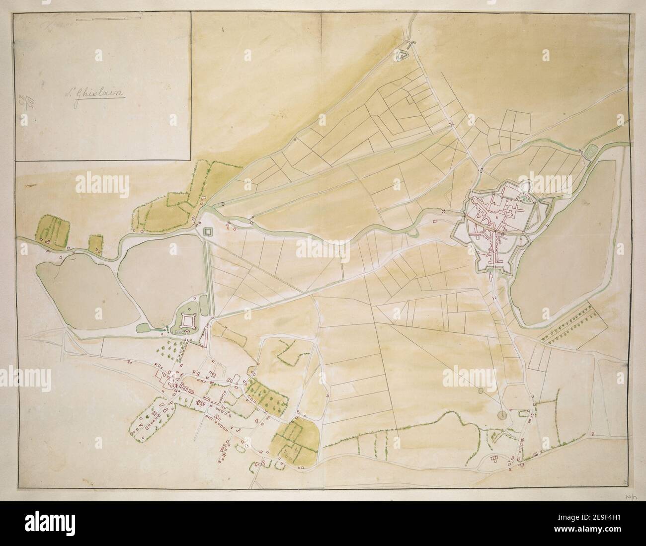 Plan of Saint Ghislain . Map information: Title: [Plan of Saint ...