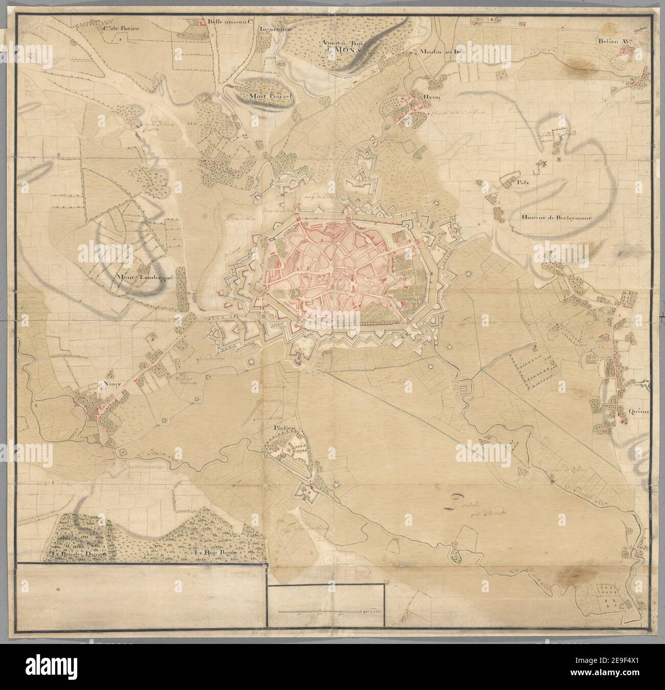 Mons map hi-res stock photography and images - Alamy