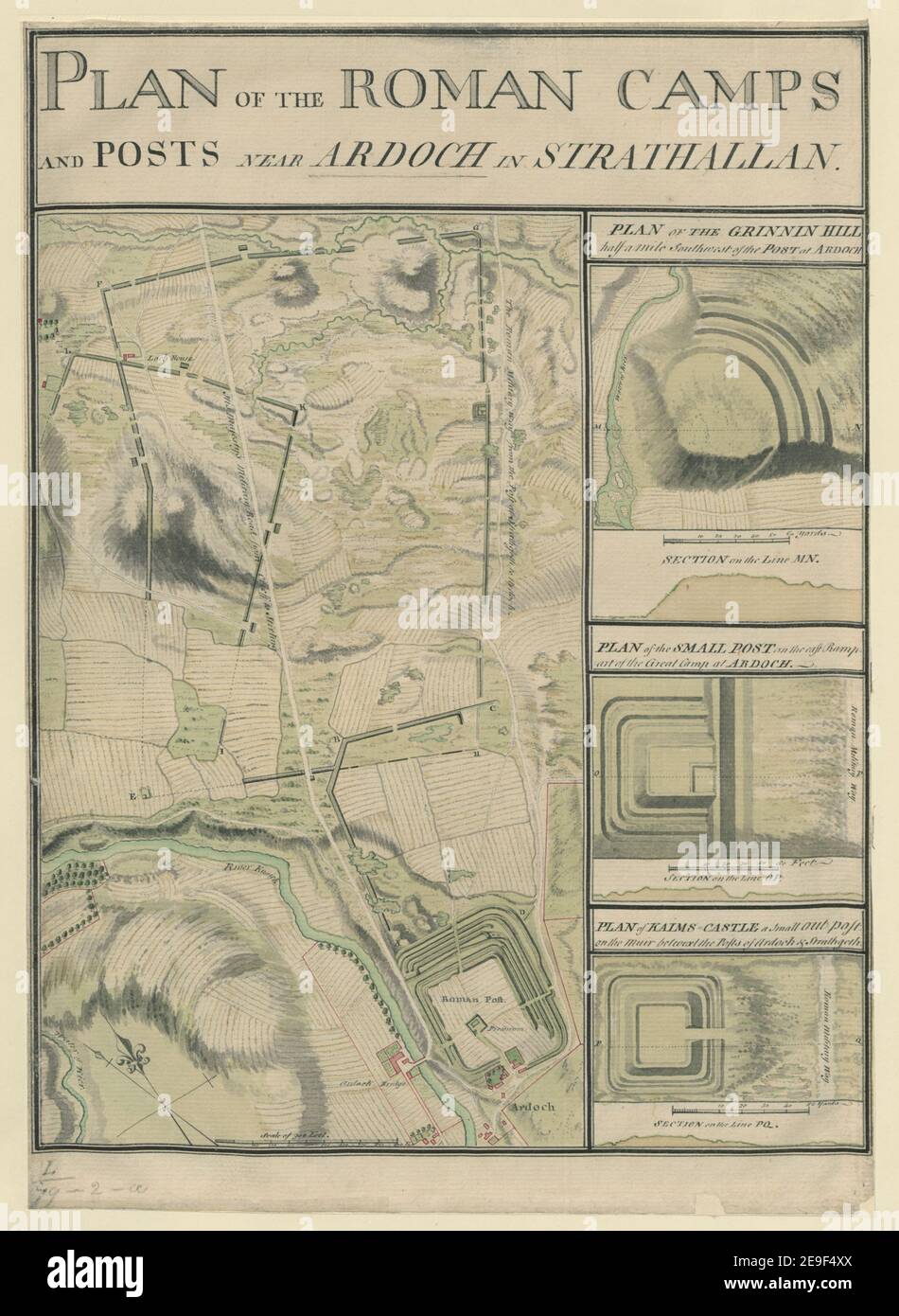 Ardoch map hi-res stock photography and images - Alamy