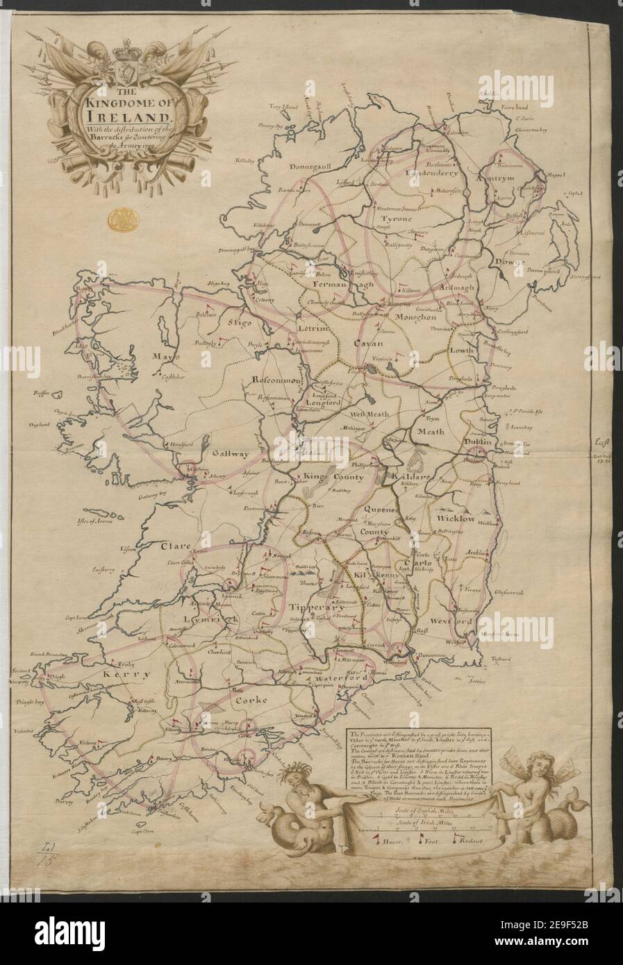 Map of ireland 1700 hi-res stock photography and images - Alamy