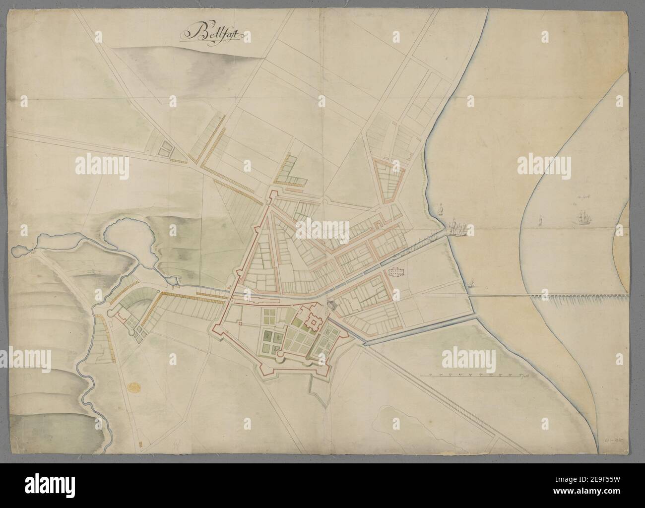 Belfast map hi-res stock photography and images - Alamy
