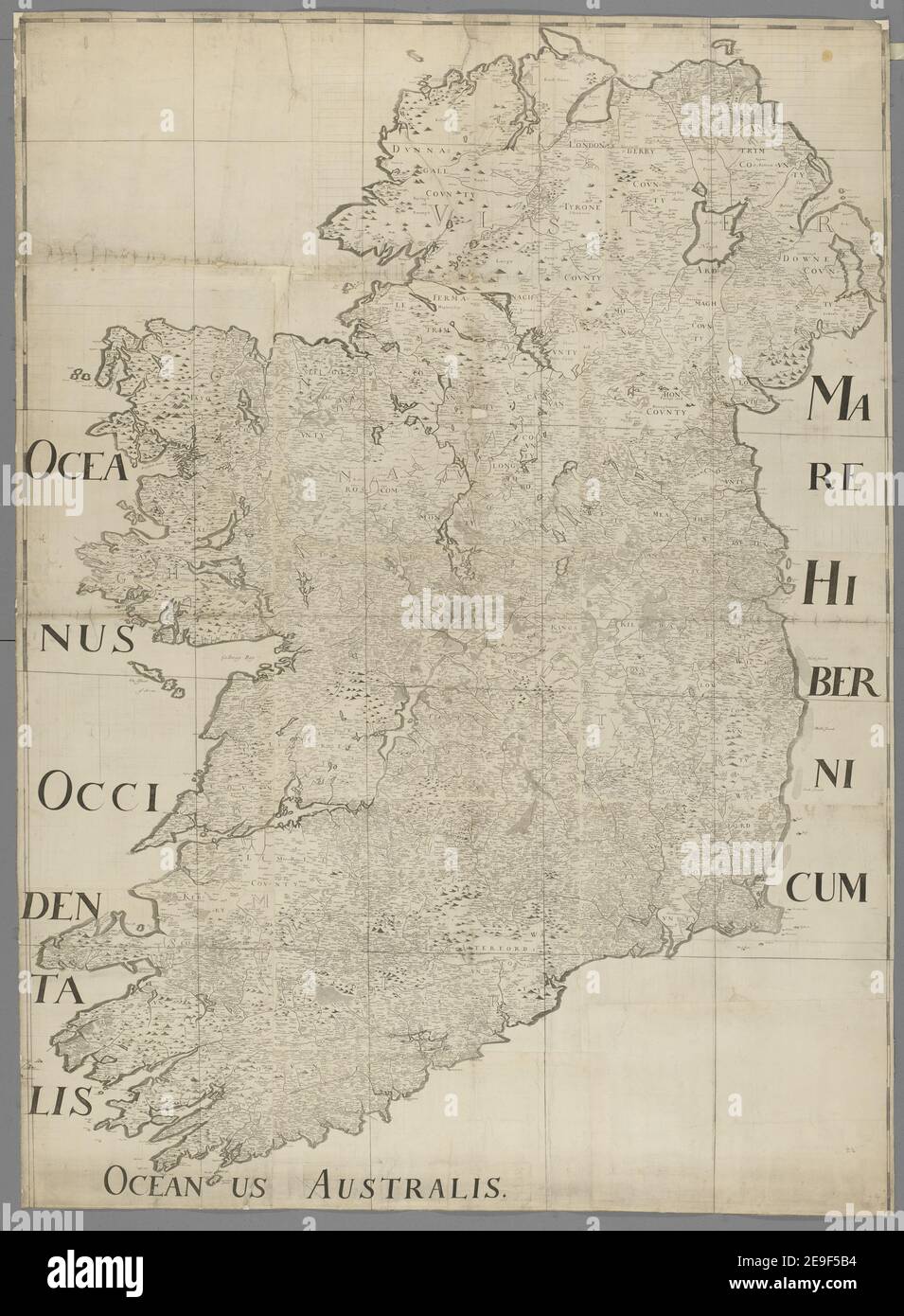 Map of ireland petty hi-res stock photography and images - Alamy