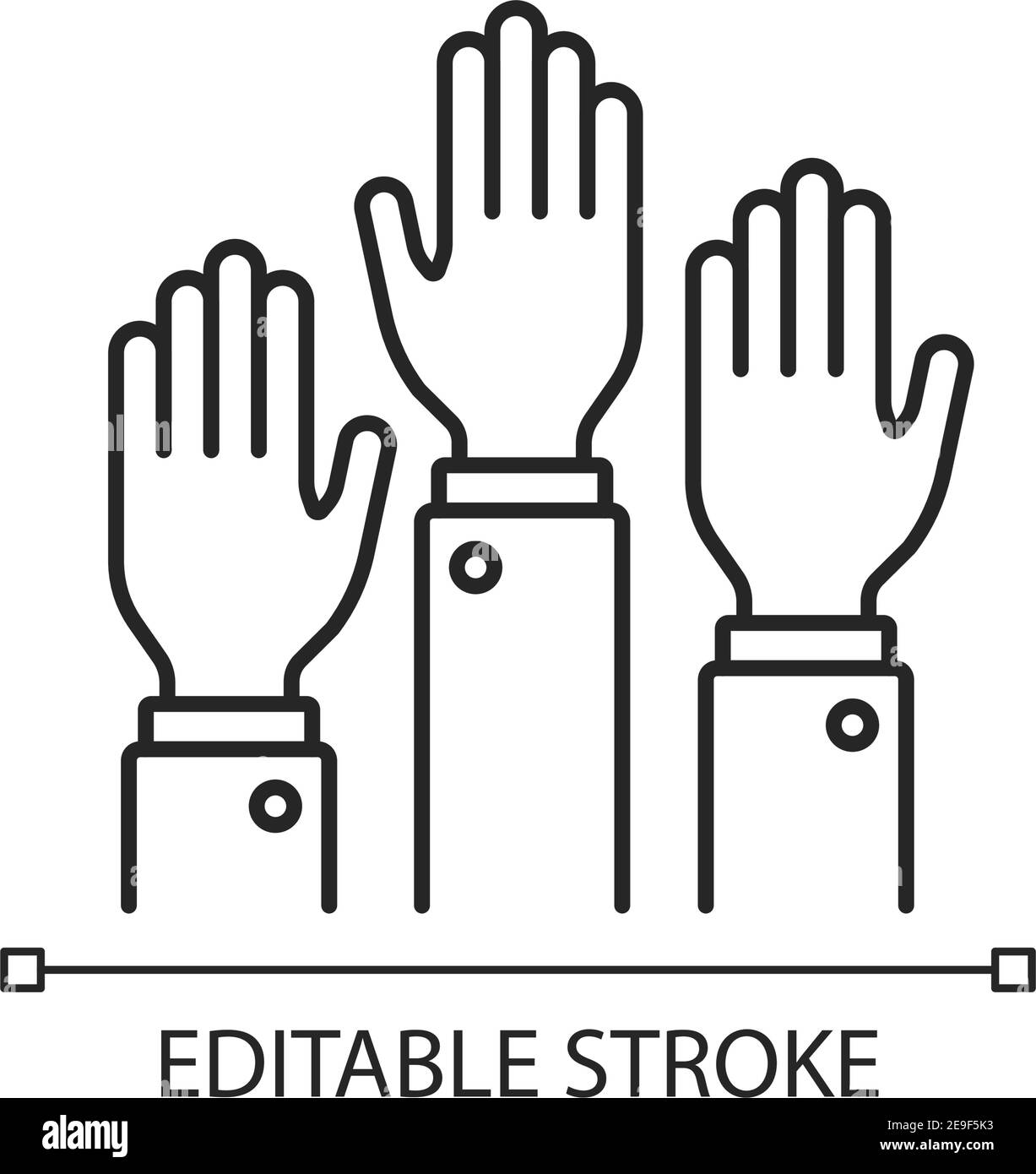 Participation linear icon Stock Vector Image & Art - Alamy