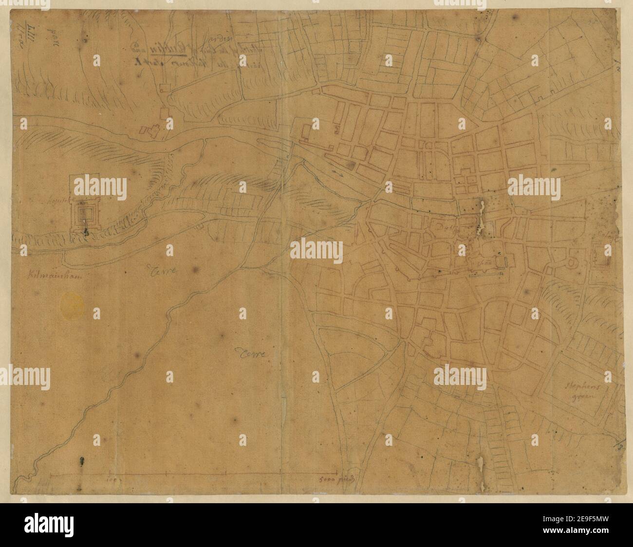 Map of the city of dublin 1756 hi-res stock photography and images - Alamy