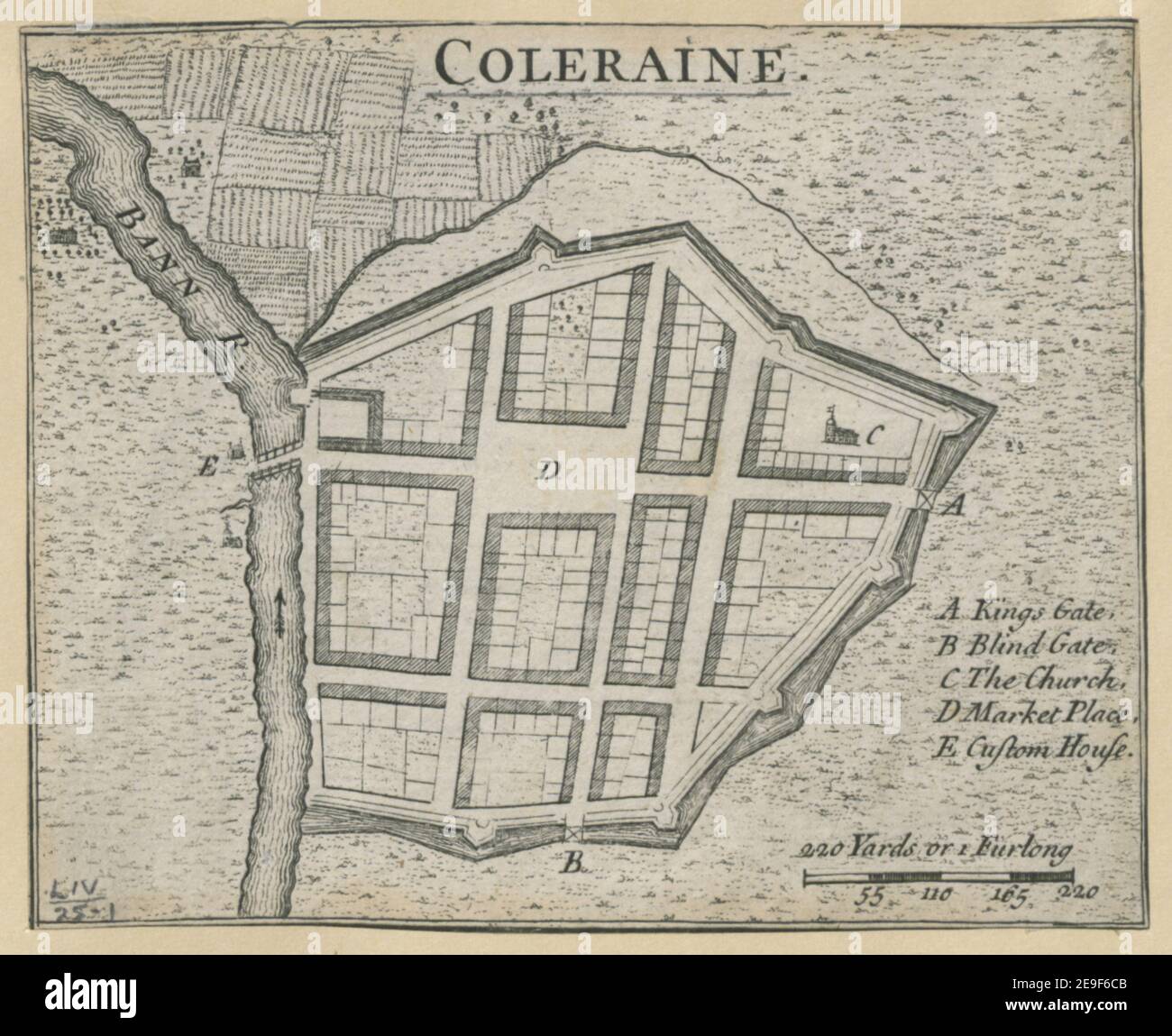 Map of coleraine hi-res stock photography and images - Alamy