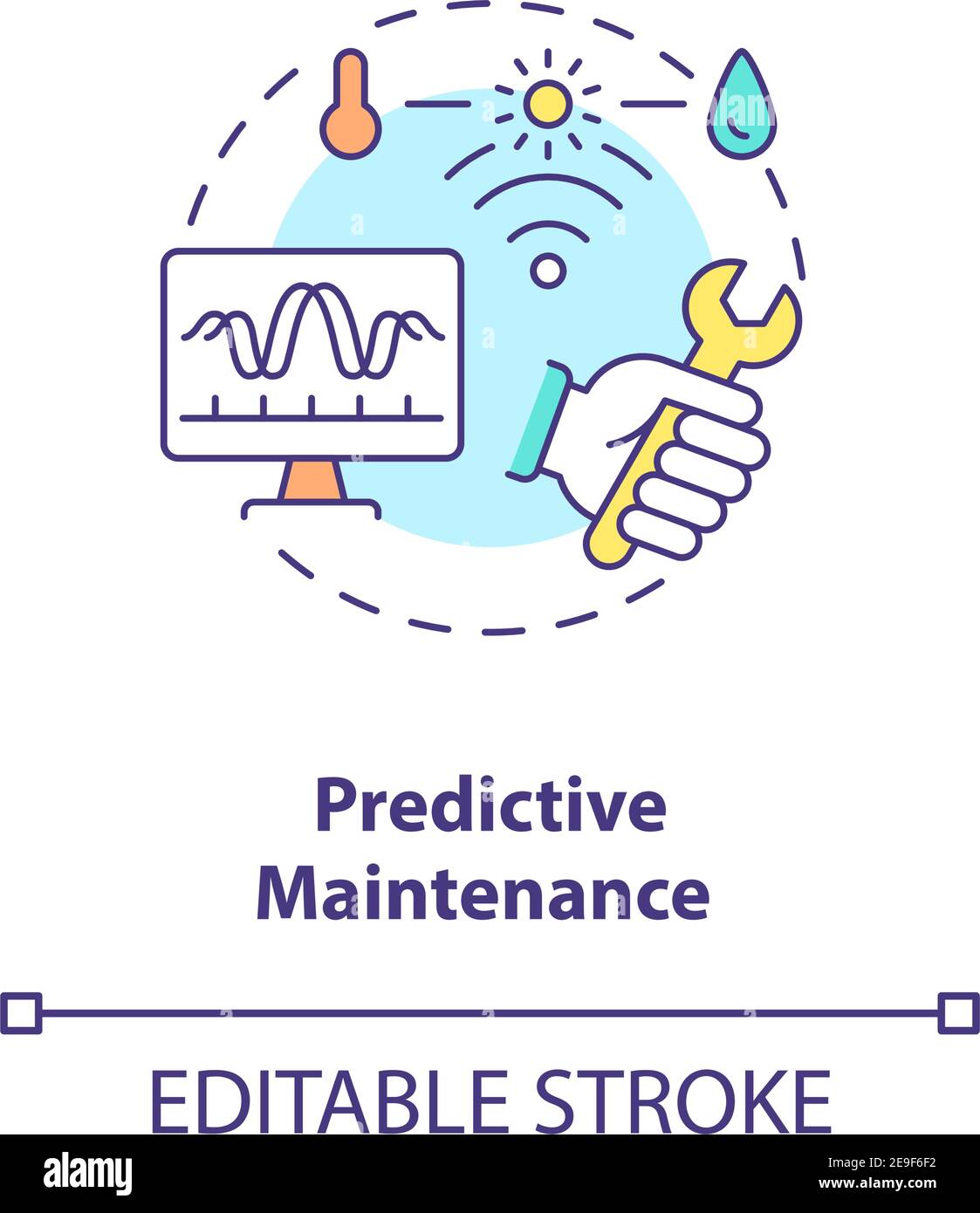 Predictive maintenance concept icon Stock Vector Image & Art - Alamy