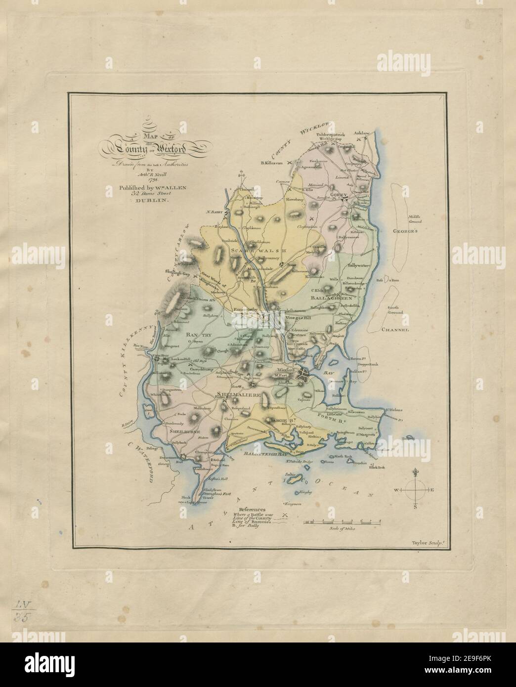 Dublin county map hi-res stock photography and images - Alamy