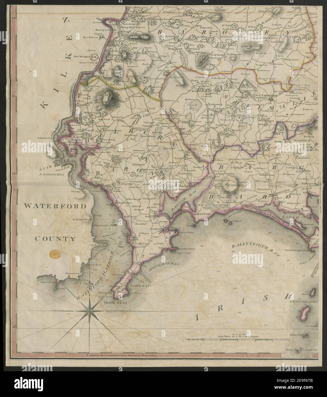 Wexford map valentine hi-res stock photography and images - Alamy