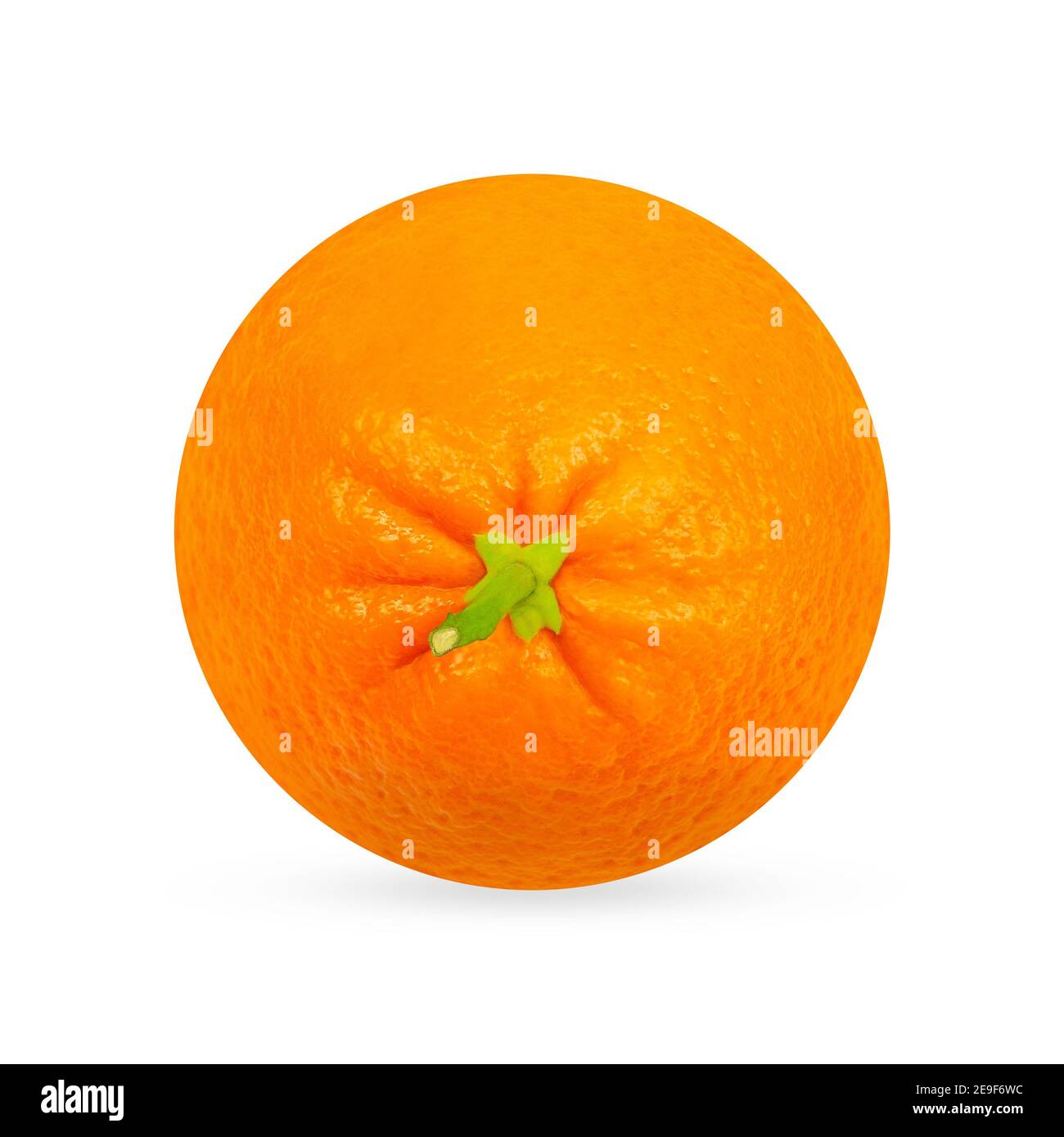 One perfect retouching orange fruit with shadow isolated on white Stock ...