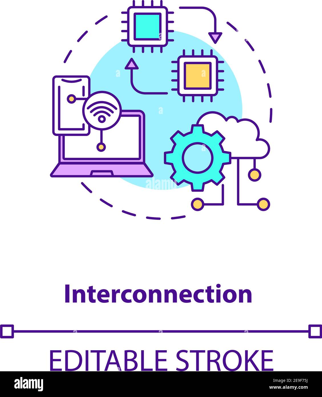 Network interconnection Stock Vector Images - Alamy