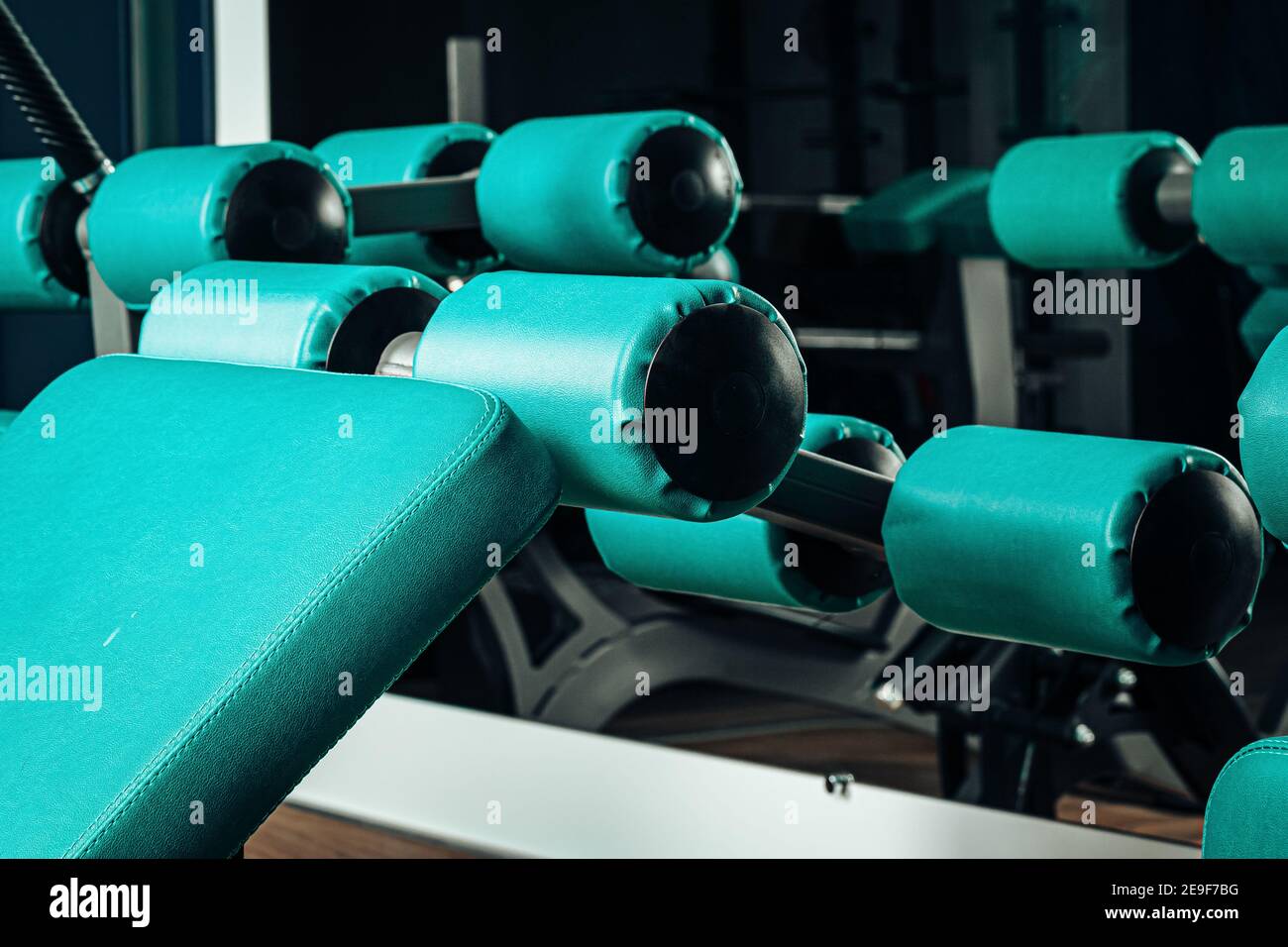 Close up photo of new gym equipment Stock Photo - Alamy