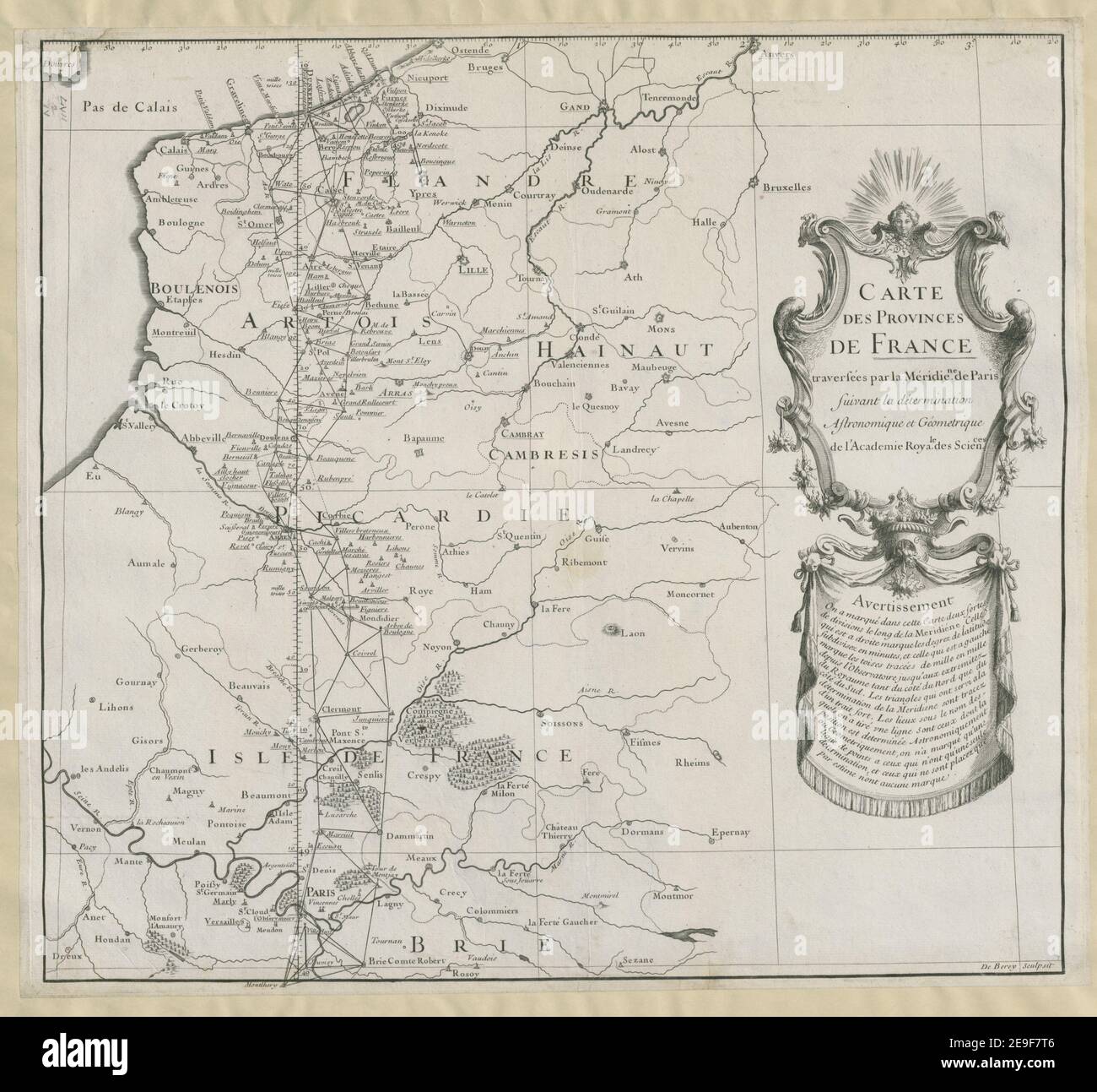 Carte de france 1700 hi-res stock photography and images - Alamy
