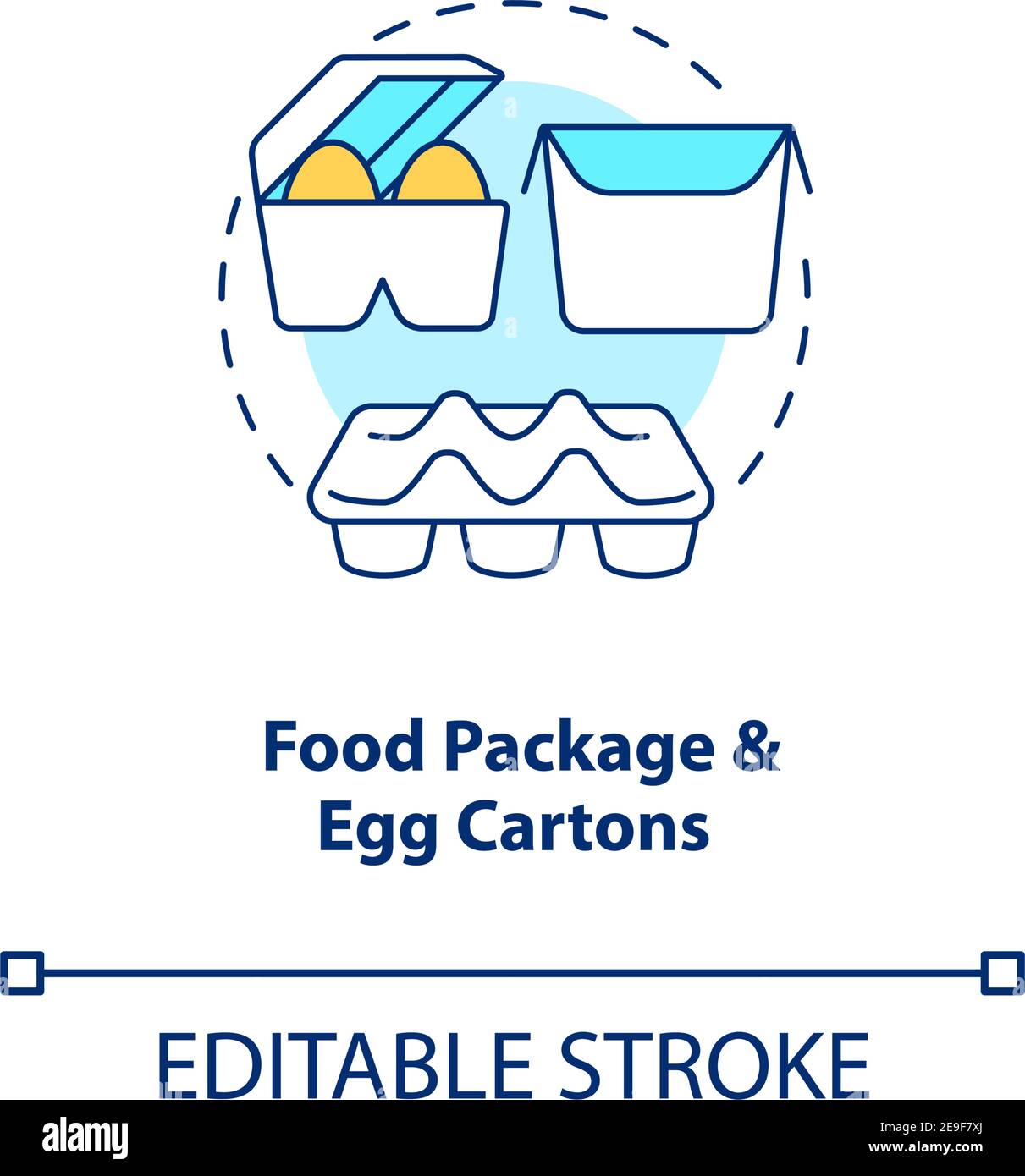 Food package and egg cartons concept icon Stock Vector Image & Art - Alamy