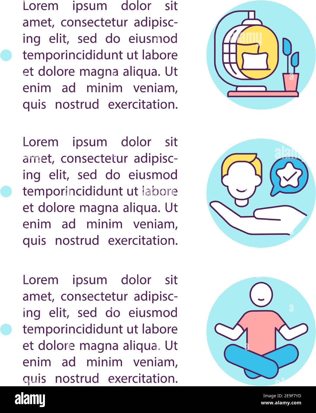 Convenience and comfort atmosphere concept icon with text Stock Vector ...
