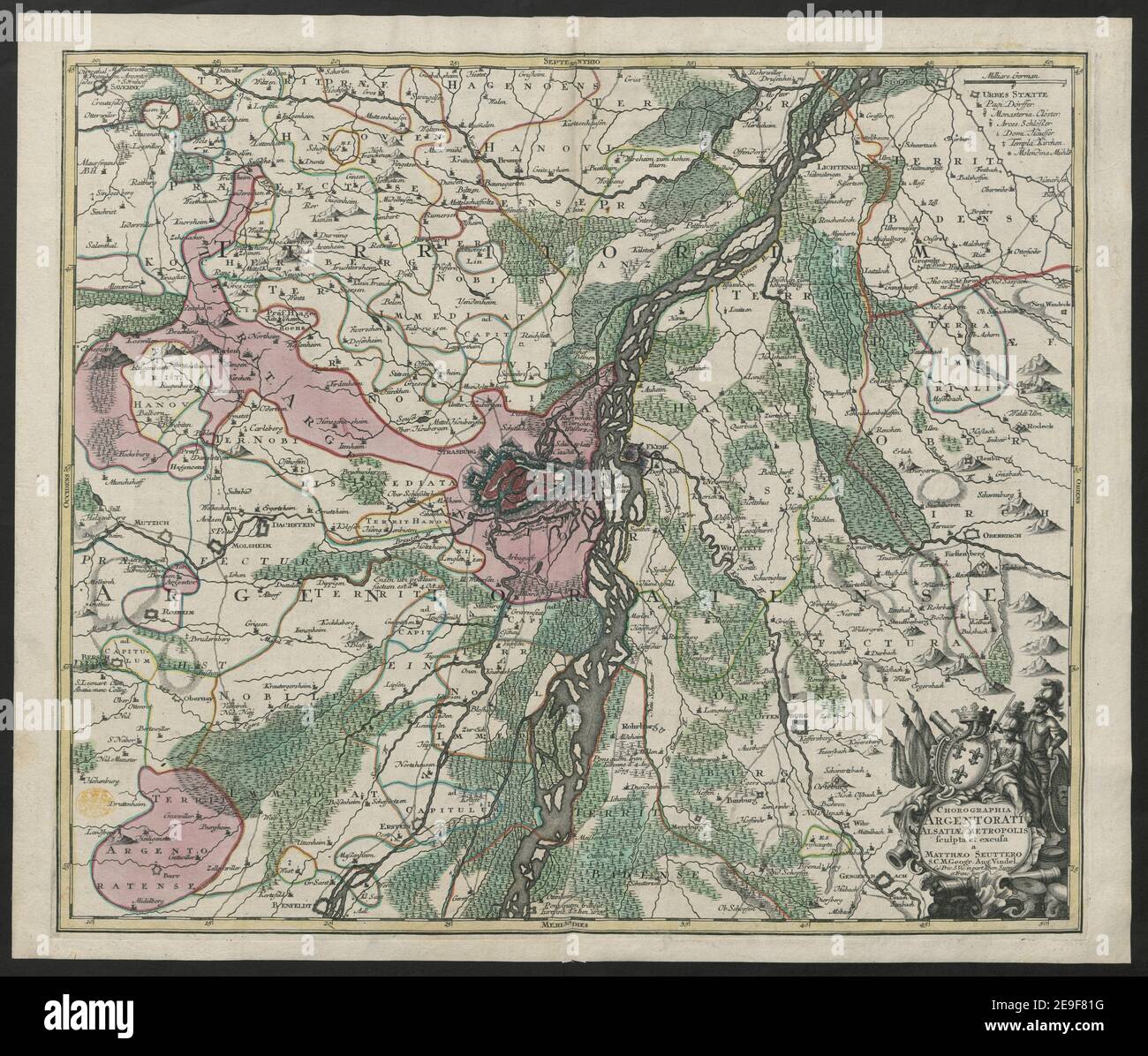 Augsburg map hi-res stock photography and images - Alamy