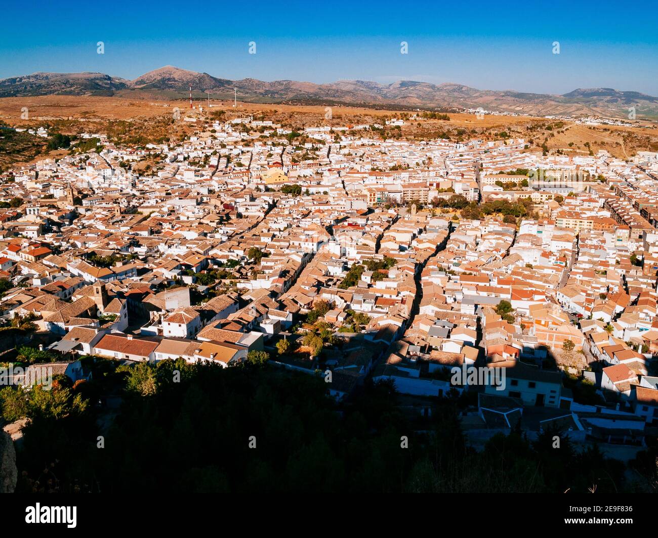 The city of Alcalá la Real seen from the Fortress of La Mota. Alcalá la ...