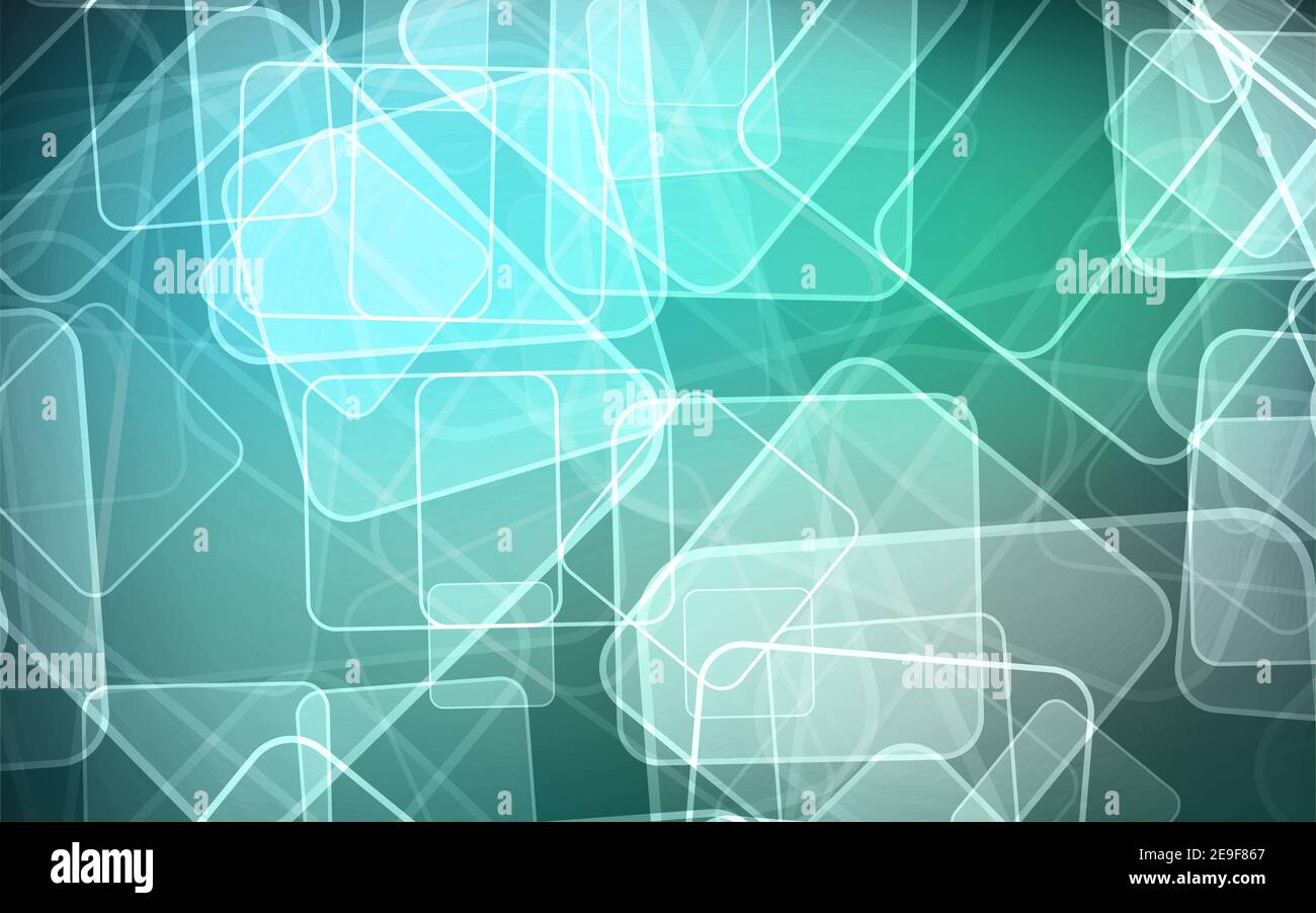 Abstract wide technology background with hexagons and gear wheels. Hi ...