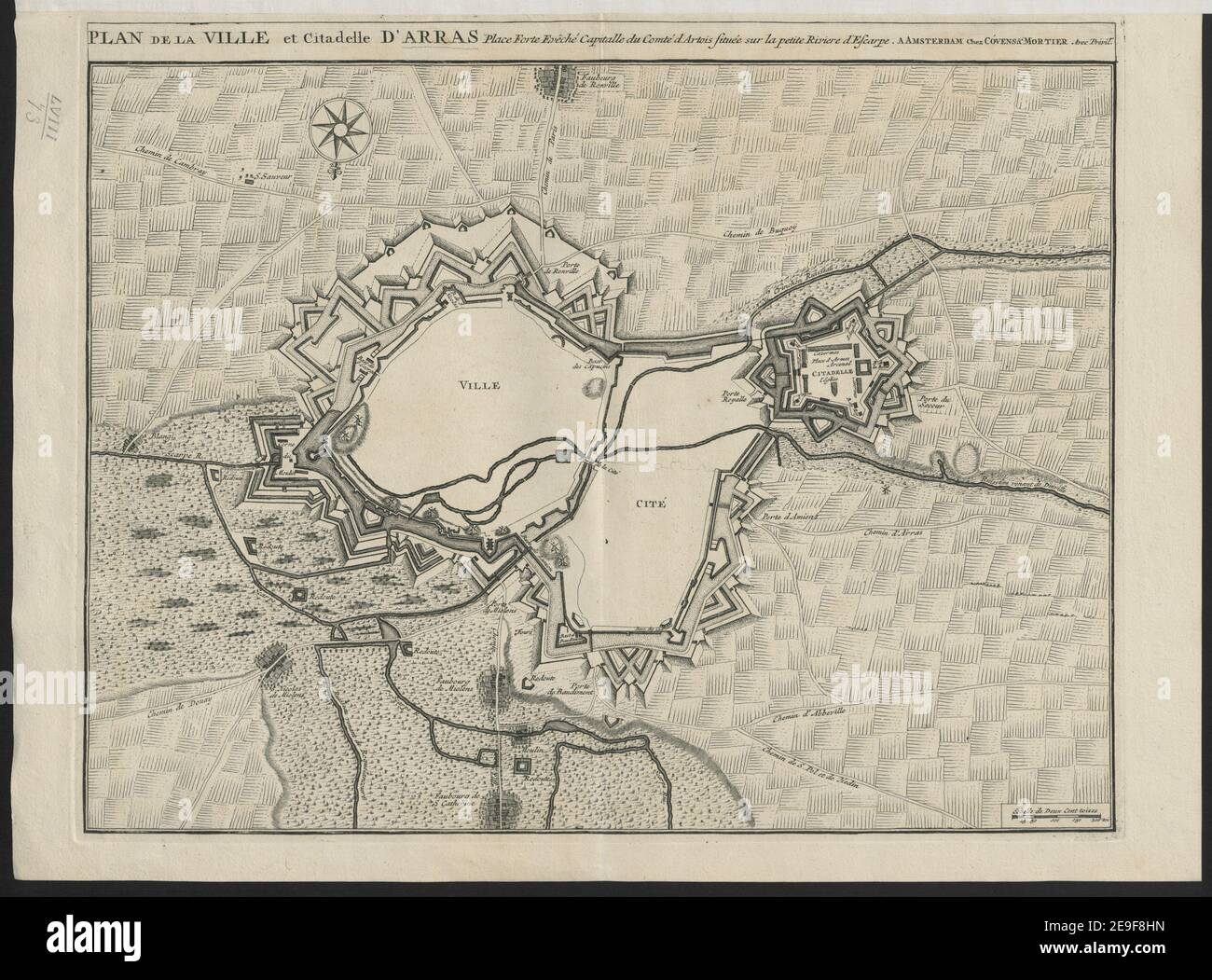 PLAN DE LA VILLE et Citadelle D'ARRAS Map information: Title: PLAN DE ...
