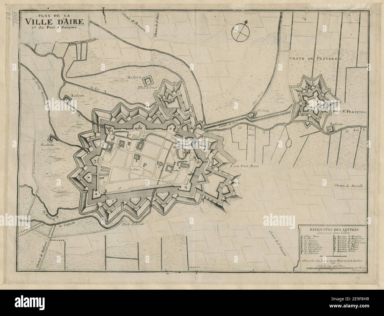 Fort st george map hi-res stock photography and images - Alamy