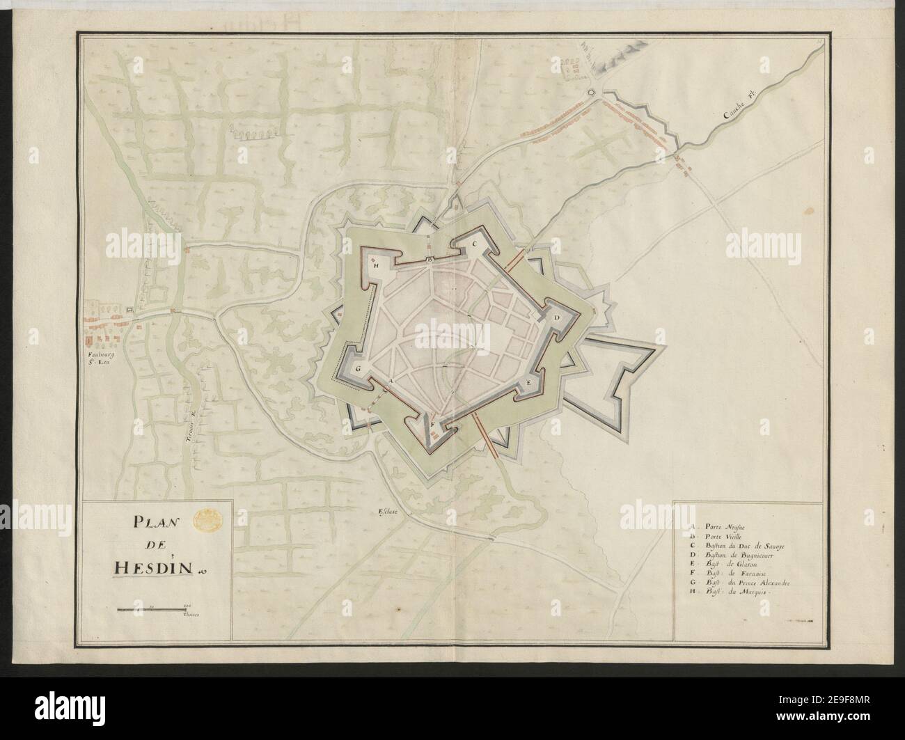 Map of hesdin hi-res stock photography and images - Alamy