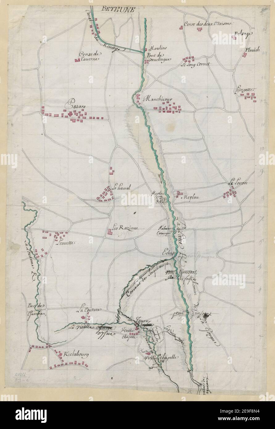 Map of bethune hi-res stock photography and images - Alamy