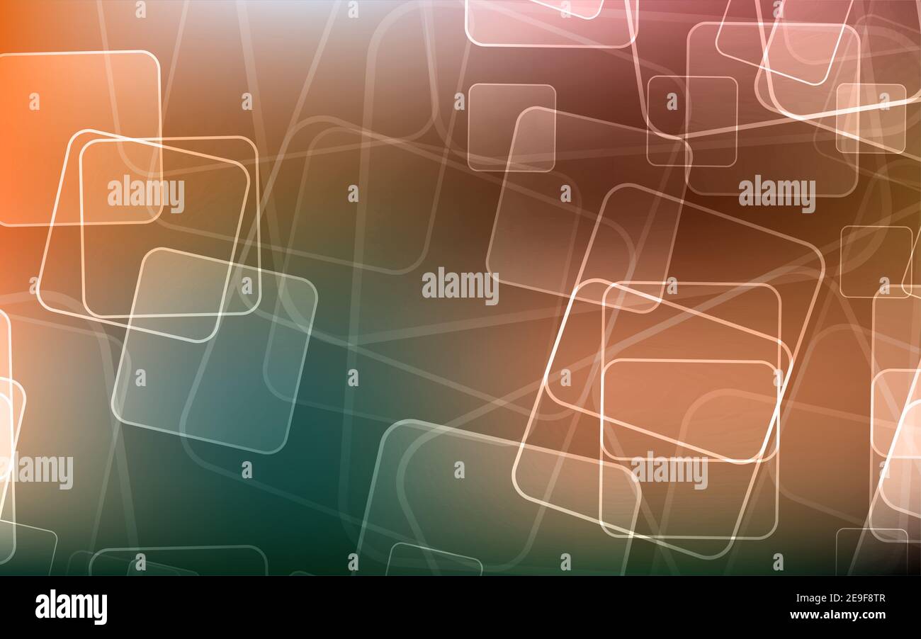 Abstract wide technology background with hexagons and gear wheels. Hi ...