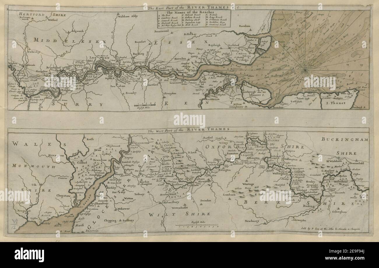 Map of london 1700 hi-res stock photography and images - Alamy