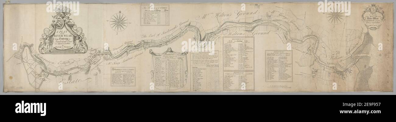 A Plan of the River Wear, from Newbridge to Sunderland Bar, as it ...