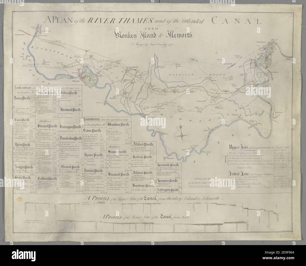 Staines upon thames map hi-res stock photography and images - Alamy