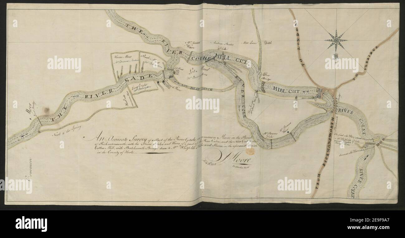 Map of moore hi-res stock photography and images - Alamy