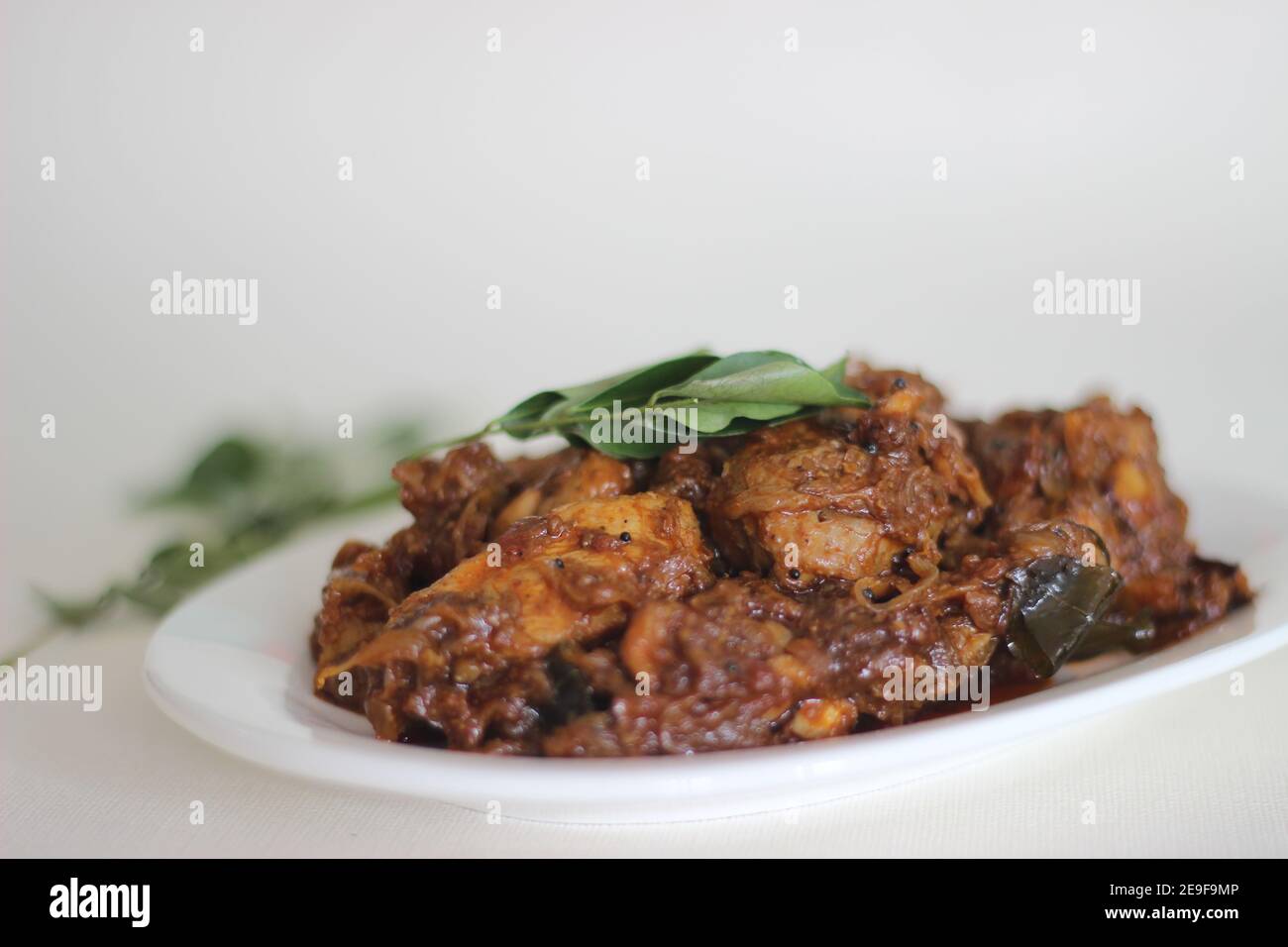 Dry gravy chicken roast prepared in Kerala style with cocunut oil and ...