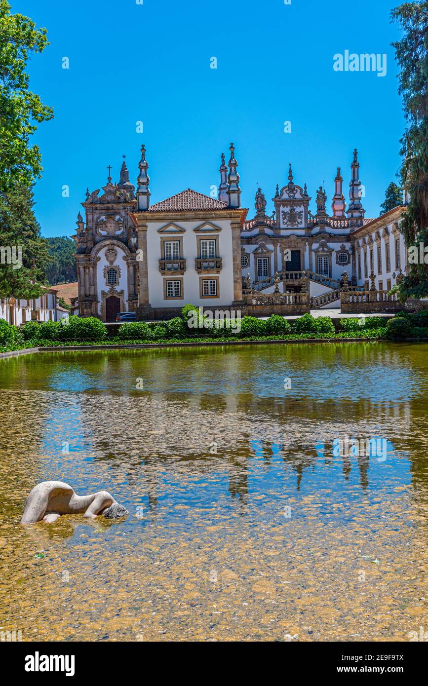 Mateus palace reflecting on an artificial pond, Portugal Stock Photo ...