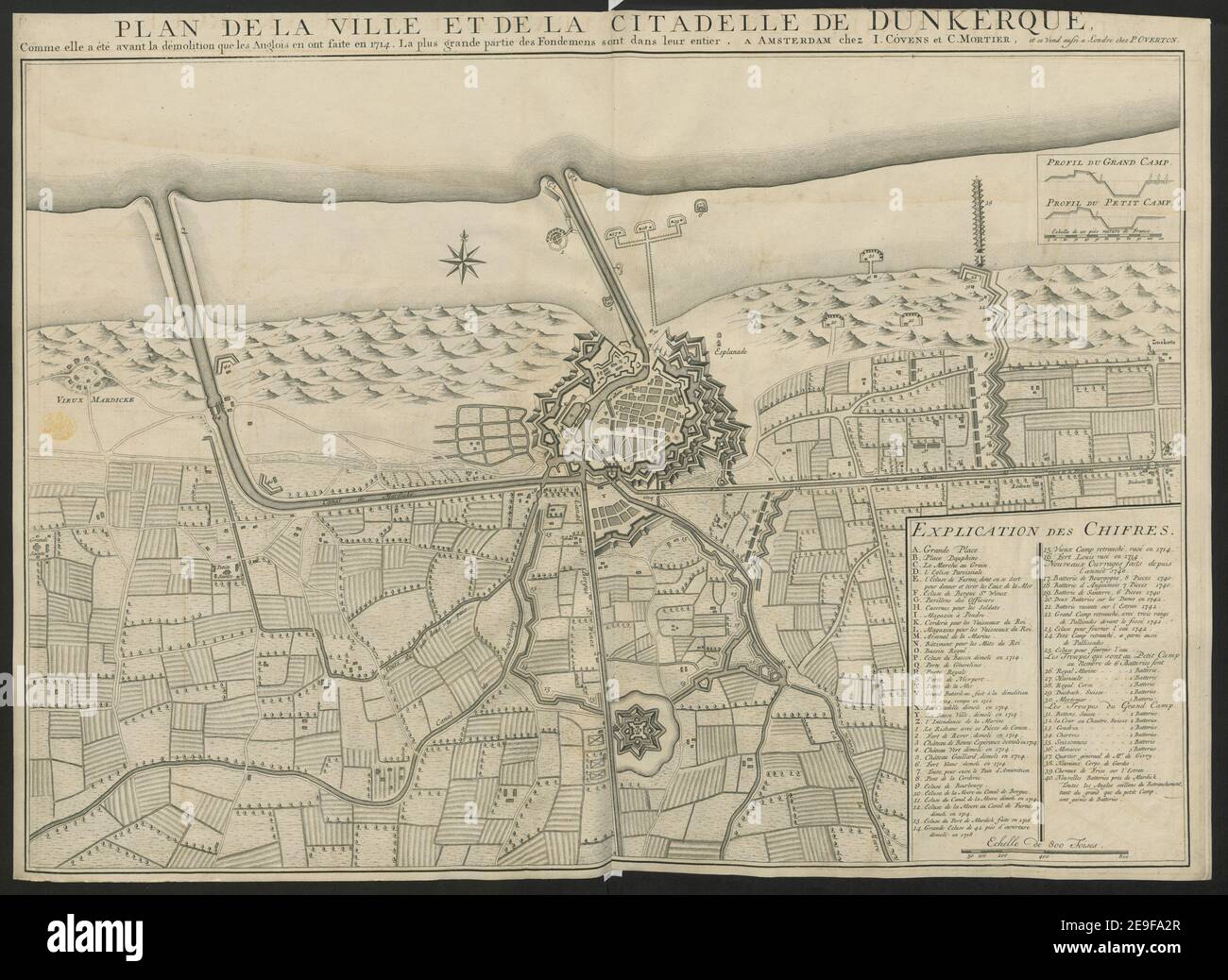 Plan de la ville et citadelle de dunkerque hi-res stock photography and ...