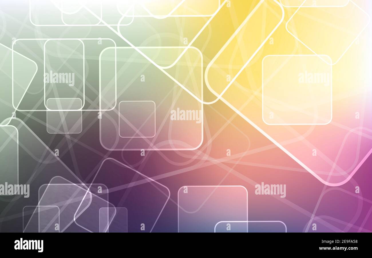 Abstract wide technology background with hexagons and gear wheels. Hi ...