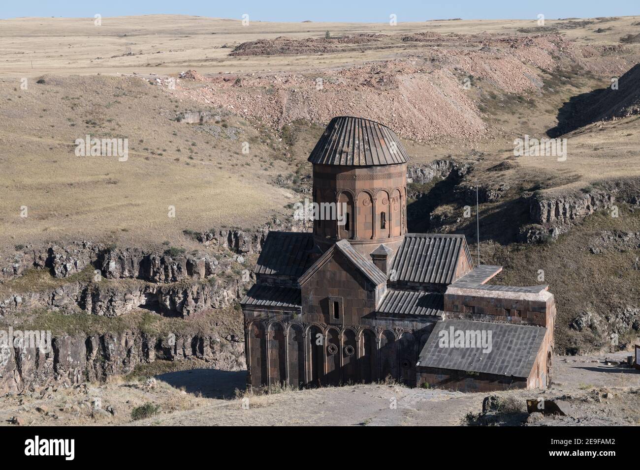 Ruins of medieval Armenian Church of St. Gregory. Ani, Turkey, near ...