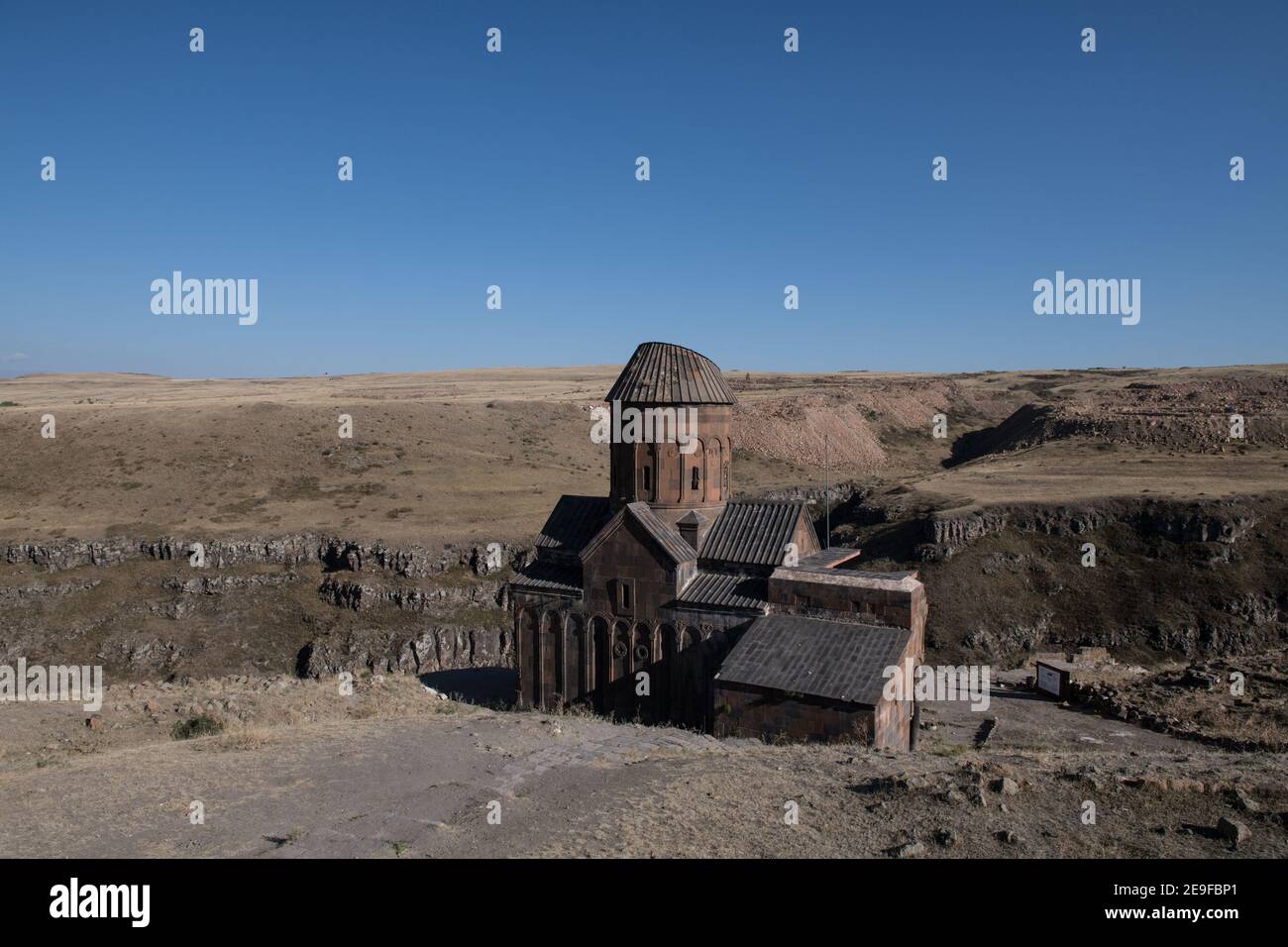 Ruins of medieval Armenian Church of St. Gregory. Ani, Turkey, near ...