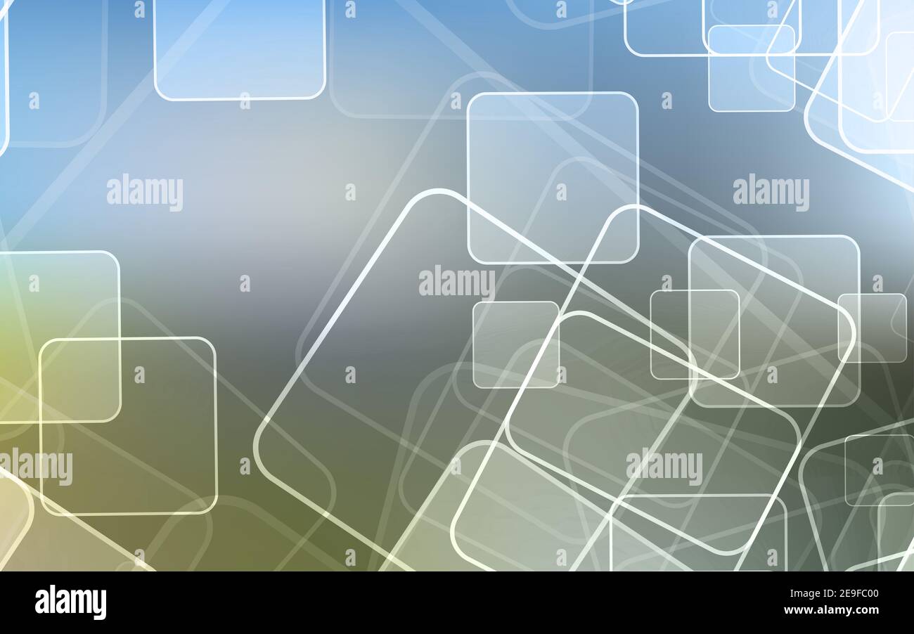 Abstract wide technology background with hexagons and gear wheels. Hi ...